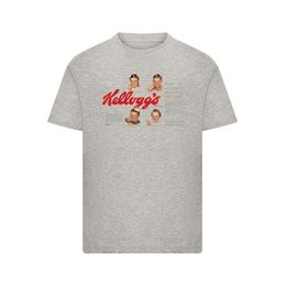 F4NT4STIC T-Shirt 'Kellogg's Corn Flakes Cereal Box Children Retro' Jungen Gr&ouml;&szlig;e 146/152 grau / mischfarben