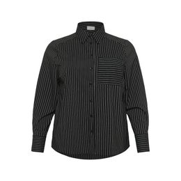 Kaffe CURVE Bluse 'Eloana' Damen Größe 4XL schwarz / weiß