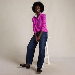 LANDS' END Kaschmir-Pullover mit Reißverschluss, Damen,  Pink, by Lands' End
