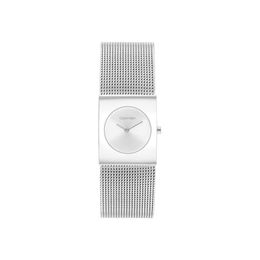 Calvin Klein Quarzuhr »CK PULSE 21 mm« Armbanduhr, Damenuhr, Edelstahlarmband, analog silberfarben-silberfarben Dezente Damenarmbanduhr