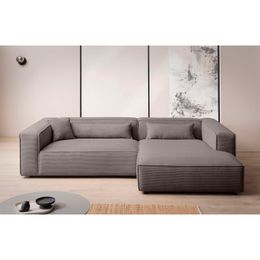 LeGer Home by Lena Gercke Ecksofa »PIARA XXL, Big-Sofa, Cord, Leinenoptik o. Strukturstoff, L-Form« wahlweise Ottomane rechts/links, Kedernaht,...