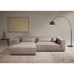 LeGer Home by Lena Gercke Ecksofa »PIARA XXL, Big-Sofa, Cord, Leinenoptik o. Strukturstoff, L-Form« wahlweise Ottomane rechts/links, Kedernaht,...