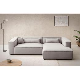 LeGer Home by Lena Gercke Ecksofa »PIARA XXL, Big-Sofa, Cord, Leinenoptik o. Strukturstoff, L-Form« wahlweise Ottomane rechts/links, Kedernaht,...