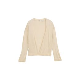 Tom Tailor Damen Basic Cardigan, beige, Uni, Gr. XXXL