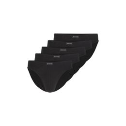 Tom Tailor Herren Slips aus Baumwolle im 5er-Pack, schwarz, Uni, Gr. S/4
