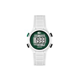 Lacoste Chronograph »LC33« Quarzuhr, Armbanduhr, Silikonarmband, digital, Tag, Stoppfunktion weiß Angesagter Kinderchronograph