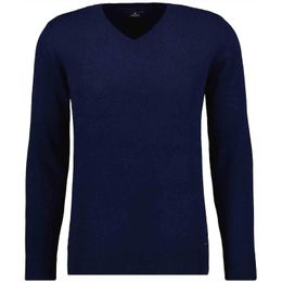 Ragman Herren Ragman Rundhalspullover blau 52