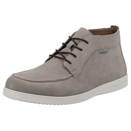 Rieker Schnürboots, Stiefelette, High-Top Sneaker, Klassik-Boots mit Lederinnensohle hellbeige 43 43 Schnürboots in klassischer Form