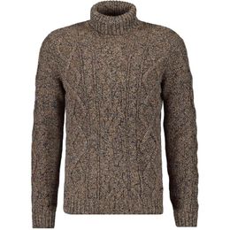 Ragman Rollkragenpullover Taupe-Grau mouliniert-187 56 56 Pullover