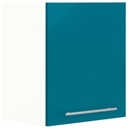 Wiho-Küchen Hängeschrank WIHO KÜCHEN "Flexi2", blau (front: ozeanblau, korpus: weiß), B:50cm H:56cm T:35cm, Schränke, Breite 50 cm