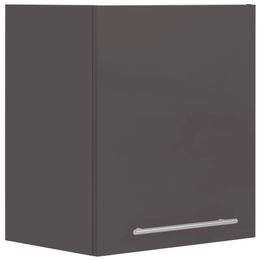 Wiho-Küchen Hängeschrank WIHO KÜCHEN "Flexi2", grau (front und korpus: anthrazit), B:50cm H:56cm T:35cm, Schränke, Breite 50 cm