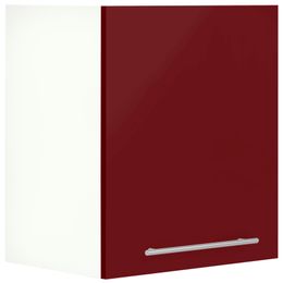 Wiho-Küchen Hängeschrank WIHO KÜCHEN "Flexi2", rot (front: rot glanz, korpus: weiß), B:50cm H:56cm T:35cm, Schränke, Breite 50 cm