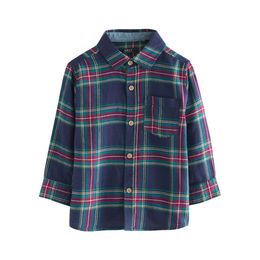 next Hemd Jungen Größe 74 marine / gelb / smaragd / weiß