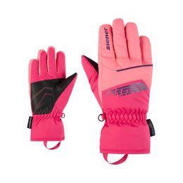 Skihandschuhe Ziener "LAVIVI-Z AS glove junior", Kinder, Gr. 3,5, rosa (pop pink), Obermaterial: 100% Polyester; Innenhand: 100% Polyester; Futter: 100% Polyester; Wattierung: 100% Polyester, Handschuhe