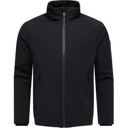 Outdoorjacke Ragwear "Colwie Warm YOUMODO", Herren, Gr. 4XL (60), schwarz, Obermaterial: 90% Nylon, 10% Elasthan. Innenfutter: 100% Polyester. Wattierung: 100% Polyester, Basic, gerade h&uuml;ftbedeckend, hoch geschlossener Ausschnitt, &Auml;rmel ohne &Auml;rmelschlitz B&uuml;ndchen, Jacken Outdoorjacke, Wasserdichte Winterjacke mit hohem Kragen