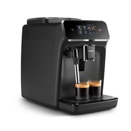 Philips Kaffeevollautomat "2200 Serie EP2220/10 Pannarello", schwarz (anthrazit, schwarz), B:24,7cm H:36,6cm T:43,4cm, Kaffeevollautomaten, für 2 Kaffeespezialitäten und anpassbarer Aromastärke, mattschwarz, Topseller