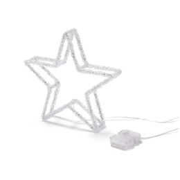 Tchibo - LED-Dekostern - 31,5x5x30,5cm - transparent - Acryl / Kunststoff