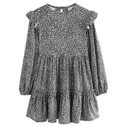 next Kleid M&auml;dchen Gr&ouml;&szlig;e 110 schwarz / wei&szlig;