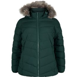 ZIZZI Outdoorjacken 'Cajulia' Damen Gr&ouml;&szlig;e 7XL/8XL dunkelgr&uuml;n Winterjacke