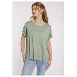 Haily's Kurzarmshirt HAILY’S "SS M TP Ju44le", Damen, Gr. S, grün (sage grün), Jersey, Obermaterial: 75% Modal, 25% Polyester, unifarben, figurumspielend Po-bedeckend, Rundhals, Shirts