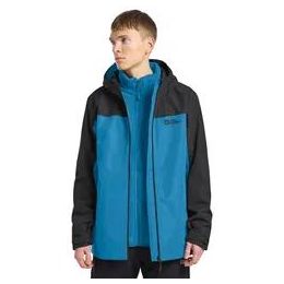 3-in-1-Funktionsjacke Jack Wolfskin "TAUBENBERG 3IN1 JKT M", Herren, Gr. XXXL (60), blau (aurorablau), Oberstoff: 100% POLYESTER; Innenmaterial: 87% POLYESTER, 13% POLYESTER, Jacken