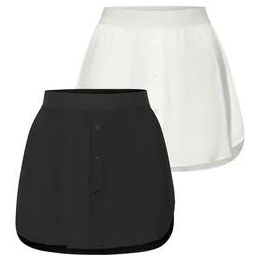 Unterrock Vivance, Damen, Gr. 36/38, schwarz, weiß, Stoff, Obermaterial: 95% Polyester, 5% Elasthan, unifarben, Basic, Po-bedeckend, Röcke