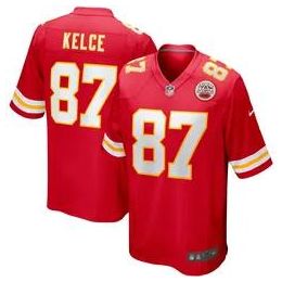 Footballtrikot Nike "Nike Trikot Kansas City Chief Nike Home Game Kelce 87", Herren, Gr. L, rot, 100% Polyester, Trikots
