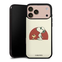 DeinDesign iPhone 17 Pro Max Handy Silikon H&uuml;lle Case schwarz Handyh&uuml;lle Snoopy Official Licensed Product Kindheit