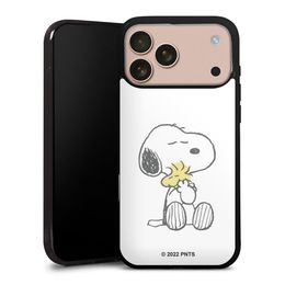 DeinDesign iPhone 17 Pro Max Handy Silikon H&uuml;lle Case schwarz Handyh&uuml;lle Snoopy Love Peanuts