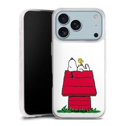 DeinDesign iPhone 17 Pro Handy Silikon H&uuml;lle Case transparent Handyh&uuml;lle Snoopy Peanuts Official Licensed Product Silikon Case