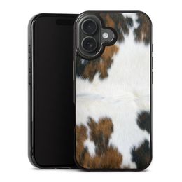 DeinDesign iPhone 17 Handy Silikon Hülle Case schwarz Handyhülle Cow Cow Skin Fur
