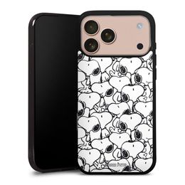 DeinDesign iPhone 17 Pro Max Handy Silikon H&uuml;lle Case schwarz Handyh&uuml;lle Peanuts Snoopy Muster