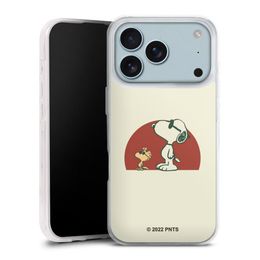 DeinDesign iPhone 17 Pro Handy Silikon H&uuml;lle Case transparent Handyh&uuml;lle Snoopy Official Licensed Product Kindheit Silikon Case