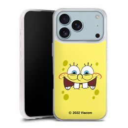 DeinDesign iPhone 17 Pro Handy Silikon H&uuml;lle Case transparent Handyh&uuml;lle Official Licensed Product Kindheit Spongebob Silikon Case