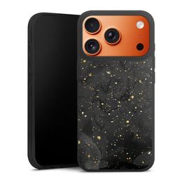DeinDesign iPhone 17 Pro Handy Premium Silikon Hülle Handyhülle schwarz Case Gold & Copper Marble Glitzer Silikon Premium Case