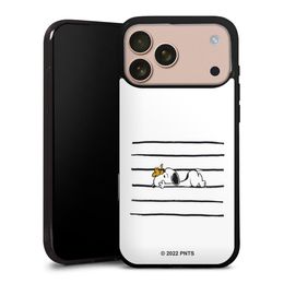 DeinDesign iPhone 17 Pro Max Handy Silikon H&uuml;lle Case schwarz Handyh&uuml;lle Snoopy Dog Peanuts
