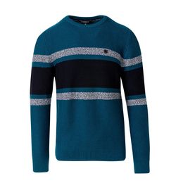 Koroshi Pullover Damen Gr&ouml;&szlig;e M grau / petrol / schwarz