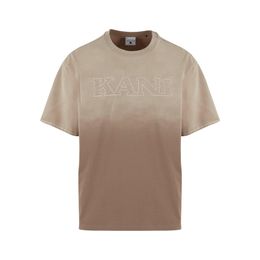 Karl Kani T-Shirt Herren Gr&ouml;&szlig;e M dunkelbeige / taupe / wei&szlig;