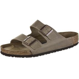 Birkenstock Arizona Sfb Leoi Sandalen Herren - braun - Gr. 44 - Leder