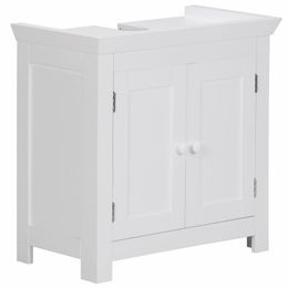 KADIMA DESIGN Klassischer Landhausstil Waschbeckenunterschrank, 50x25x41 cm, MDF - Stabil & Ger&auml;umig
