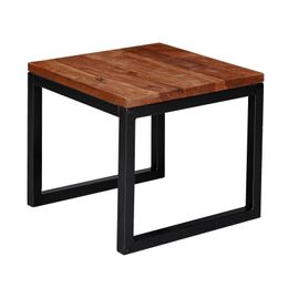 KADIMA DESIGN Industrial-Beistelltisch aus Sheeshamholz, Stilvoll, funktional und langlebig