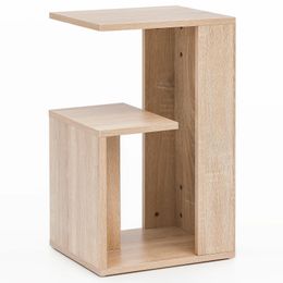 KADIMA DESIGN Beistelltisch BRENTA Holz: 3 Ablagen, 35x61x30 cm, Melaminharzbeschichtung