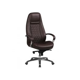 KADIMA DESIGN Chefsessel MADRID Echtleder, ergonomisch, Aluminium-Fu&szlig;kreuz, bis 120 kg, 8 Stunden Sitzdauer