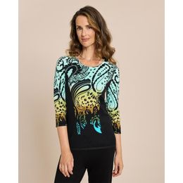 Ovanti Strickdesign Classic Pullover Paisley Farbverlauf