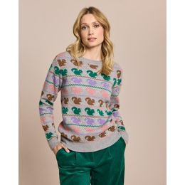 Lola Paltinger Pullover mit bunten Eichhörnchen