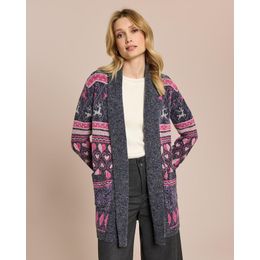Lola Paltinger Jacquard Cardigan mit Hirschmotiv