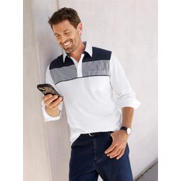 Catamaran Herren Langarm-Poloshirt, wei&szlig;, Gr&ouml;&szlig;e 56/58
