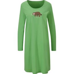 wäschepur Damen Sleepshirts ecru + apfel, Größe 40/42