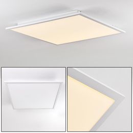 hofstein Salmi Deckenpanel LED Aluminium, Wei&szlig;, 1-flammig