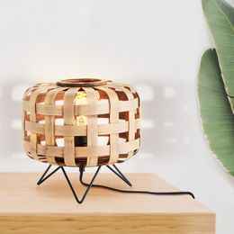 BRILLIANT LEUCHTEN Brilliant Woodline Tischleuchte Schwarz, 1-flammig